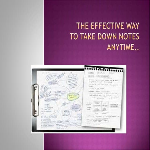 7 EASY STEPS TO TAKING DOWN NOTES | PPT