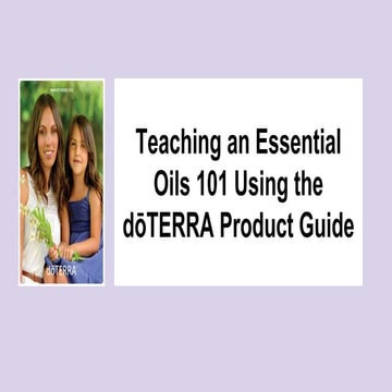 Getting Started with DoTERRA | PDF