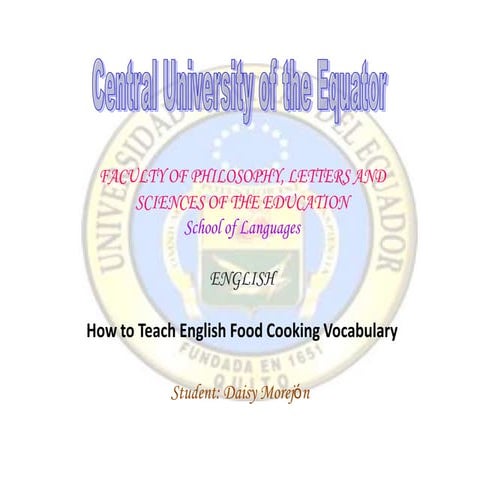 English food cooking vocabulary | PPTX