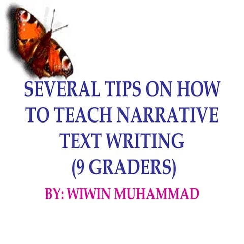 How to teach narrative text writing | PPT
