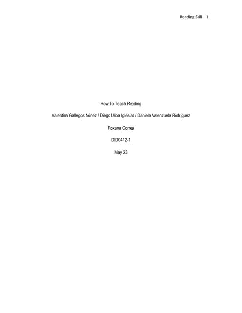 Ppt reading approach | PPTX