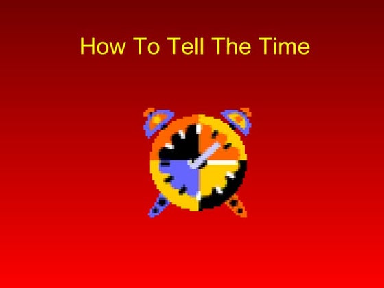Telling time powerpoint | PPT