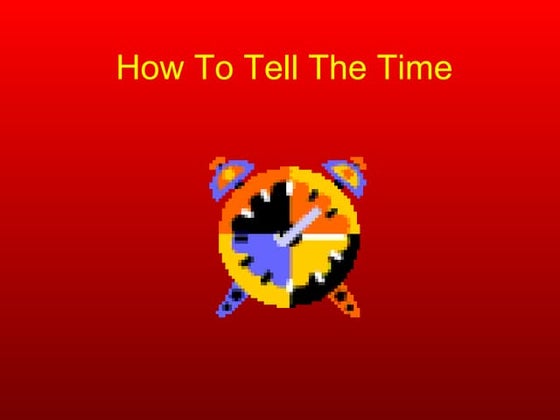 Telling time powerpoint | PPT