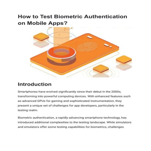 How To Test Biometric Authentication On Mobile Apps Pdf