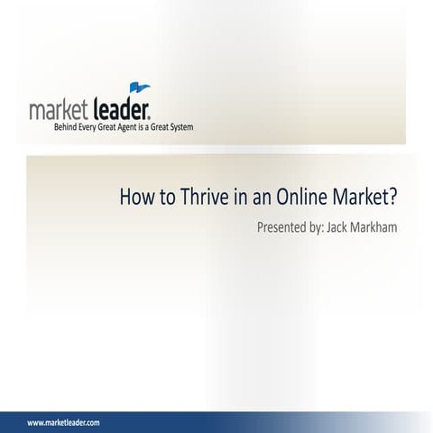 How to thrive in an online market | PPTX