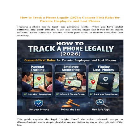 How to Track a Phone Legally (2026)_ Consent-First Rules for Parents ...
