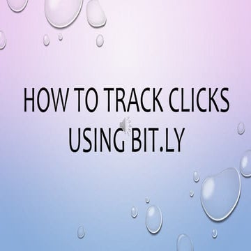 How to track clicks using bit.ly