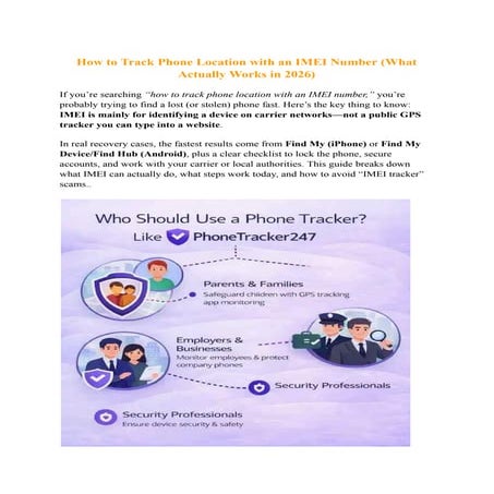 Mobile Tracking: Discover Your Device Location | PDF