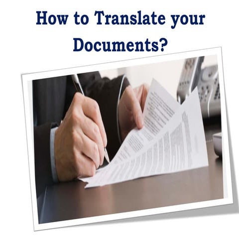 How to translate your documents? | PPT