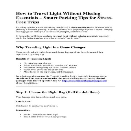 How to Travel Light Without Missing Essentials.docx