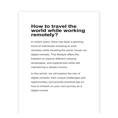 How to travel the world while working remotely.pdf | Internet for ...