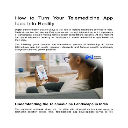 How to Turn Your Telemedicine App Idea Into Reality.pdf