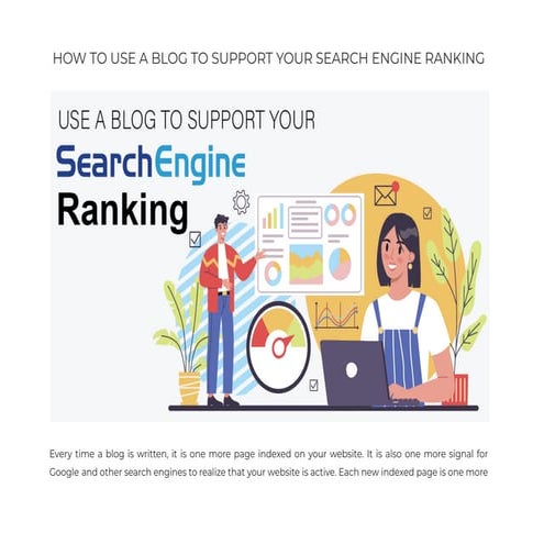How to Use a Blog to Support Your Search Engine Ranking | PPT