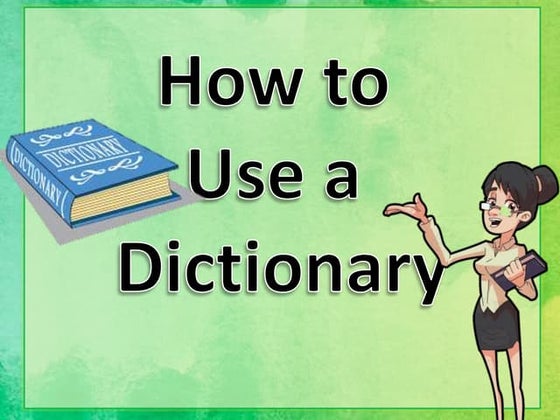 Introduction to dictionary | PPTX