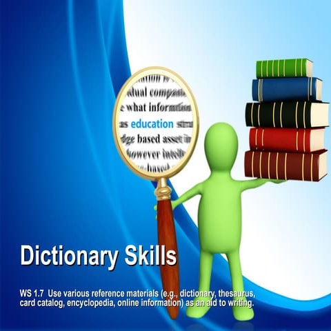 How to use a dictionary lesson for ESL learners | PPT