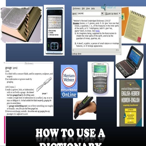 How to use a dictionary short version | PPT | Biological Sciences | Science