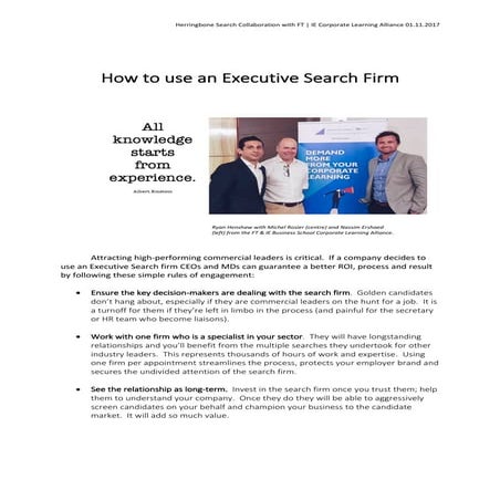 Download: How to Use an Executive Search Firm | PDF | Resume Writing ...