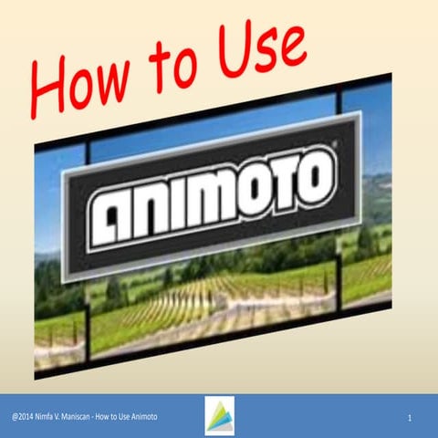 How to use Animoto | PPT
