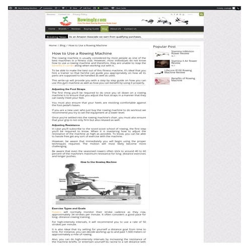 How to use a rowing machine? | PDF