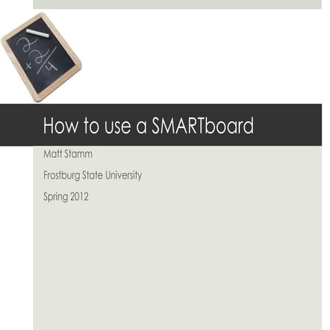 How to use a smar tboard | PPT