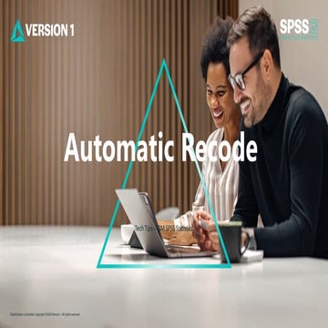 How to Use Automatic Recode in IBM SPSS Statistics.pptx