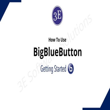 How to Use BigBlueButton? BigBlueButton Tutorial - Step by Step | PDF