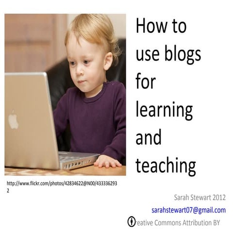 How to use blogs for learning and teaching | PPT | Internet for ...