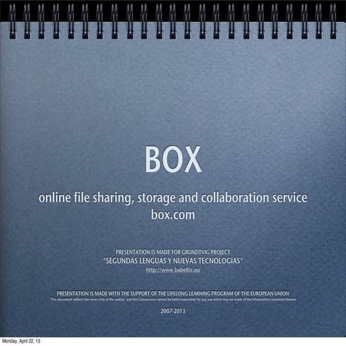 Howto use BOX | PDF
