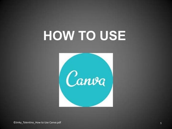 The Complete Beginners Guide to Using Canva | PPT