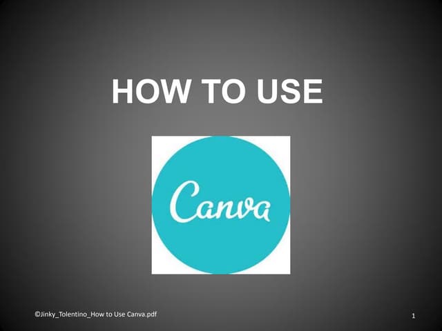 The Complete Beginners Guide to Using Canva | PDF