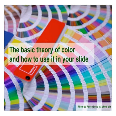 How to use color in you slide | PDF