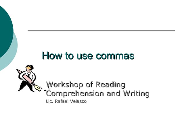 Grammar - Comma Use | PDF