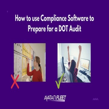 How to use Compliance Software to Prepare for a DOT Audit | PDF
