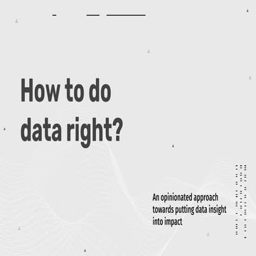 How to use data the right way | PPT