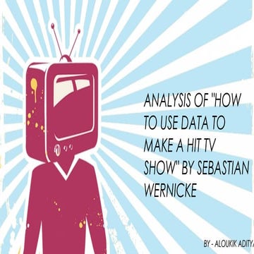 Analysis of "3 ways to spot a bad statistic" by Mona Chalabi | PPT