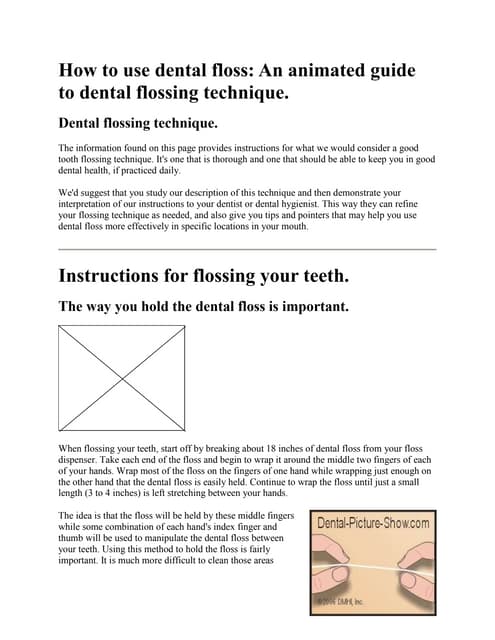 Flossing | PPT