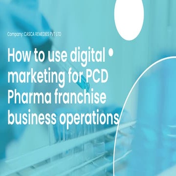How to use digital marketing for PCD Pharma franchise business ...