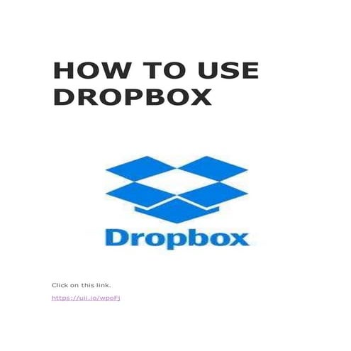 How to use dropbox | DOCX