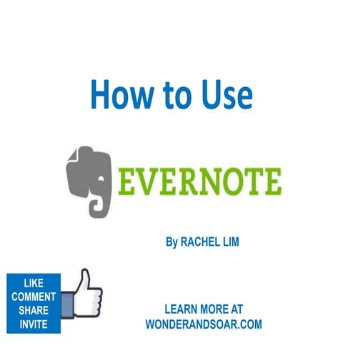 How to use Evernote | PPT
