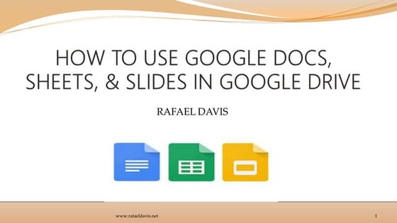 Google Sheets Presentation | PPT