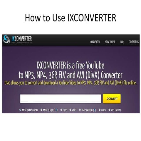 How to use IXCONVERTER | PPTX