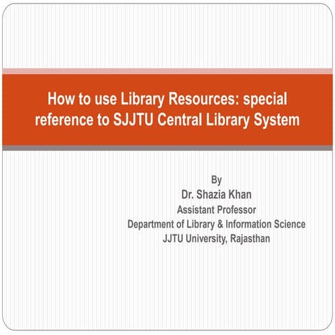 How to use library resources (2) (1) | PPT