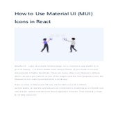 How to Use Material UI (MUI) Icons in React | PDF