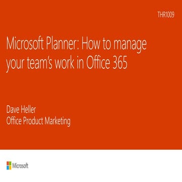 How to use Microsoft Planner to Manage Your Team - Howard University | PPTX | Computer Software ...