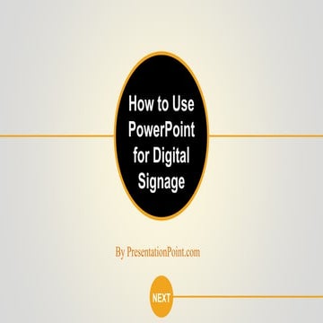 How to use Powerpoint for Digital Signage | PPTX