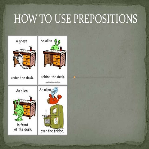 How to use prepositions | PPTX