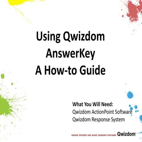 How to use Qwizdom AnswerKey | PPT