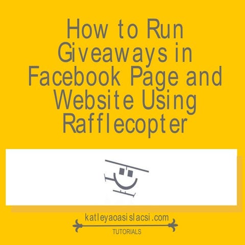How to Run Giveaways in Facebook Page and Website Using Rafflecopter | PPT