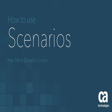 How to use Scenarios | PDF