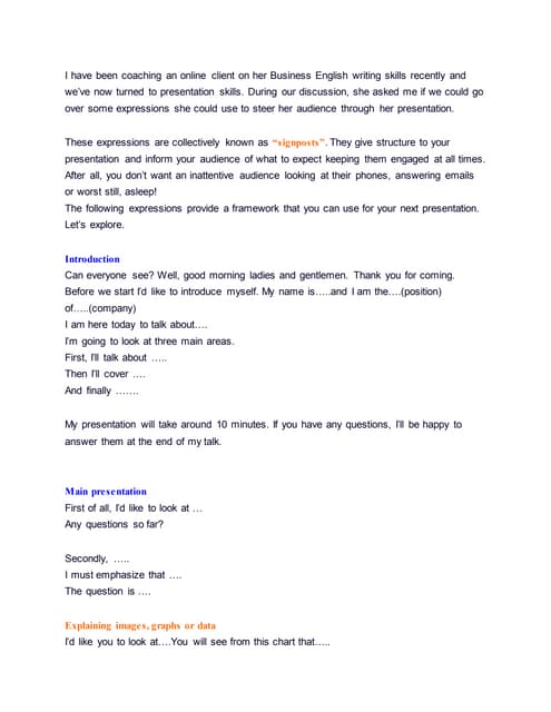 How to structure a presentation a guide with examples | PPT